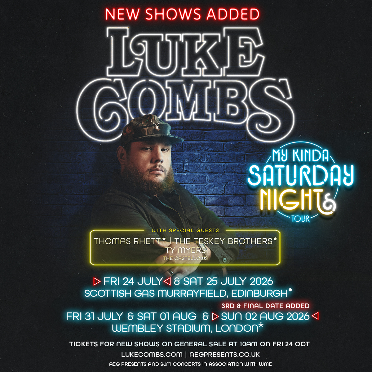 Luke Combs - Absolute Radio Ticket Store